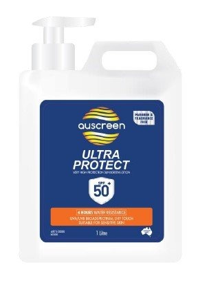 Auscreen Ultra Protect SPF50+ Sunscreen Lotion 1L Pump Bottle GST free ...