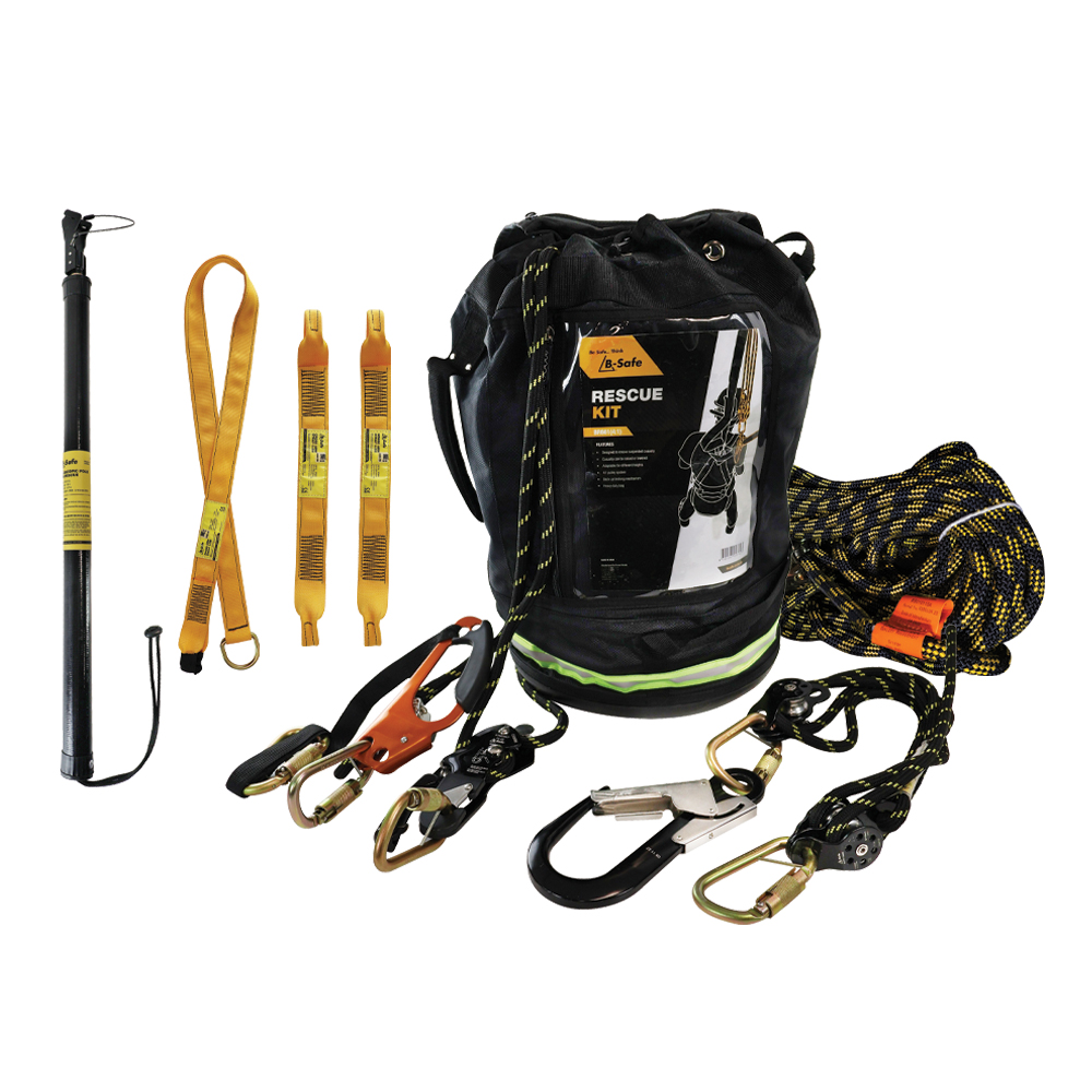 B-Safe Rescue Kit 12.5m x 4:1 Comes with Clamp & Descender (1 Person ...