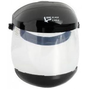 MSA Black Eagle Clear Face Shield Complete with Chin Guard - | Bunzl ...