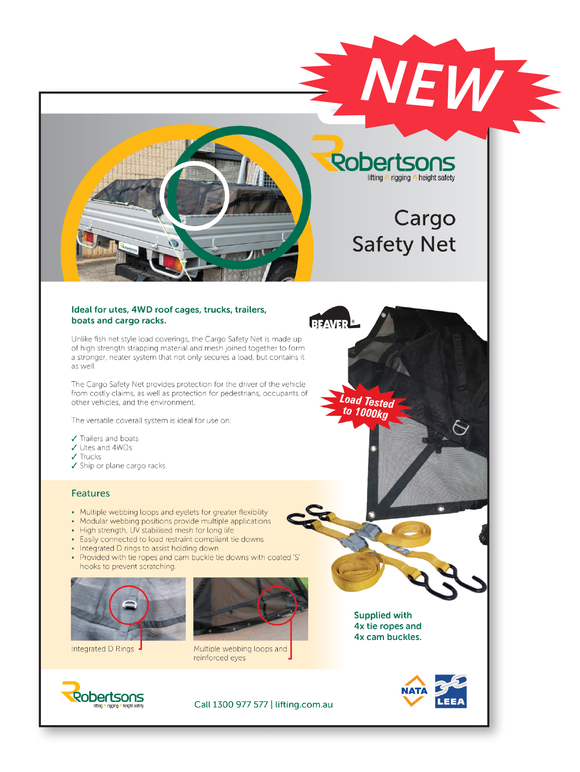 Cargo Safety Net Flyer | Bunzl Safety AU